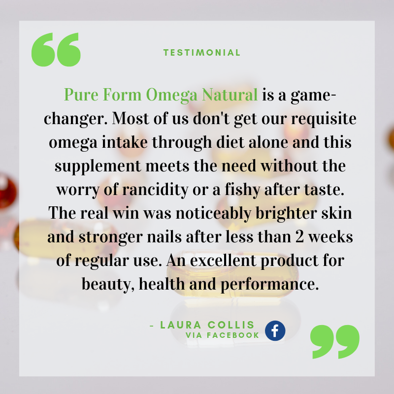 Laura Collis Pure Form Omega Review | Pure Life Science